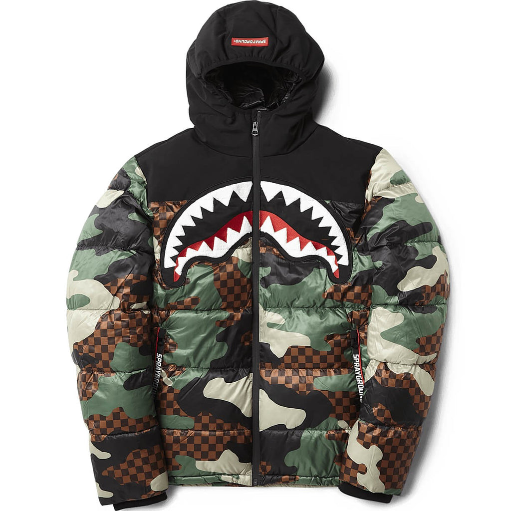 Sprayground Down Jacket Check Camo – BBALLTOWN
